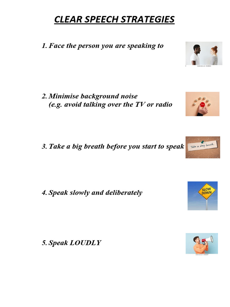 Effective Clear Speech Techniques | PDF | Career & Growth | Language ...