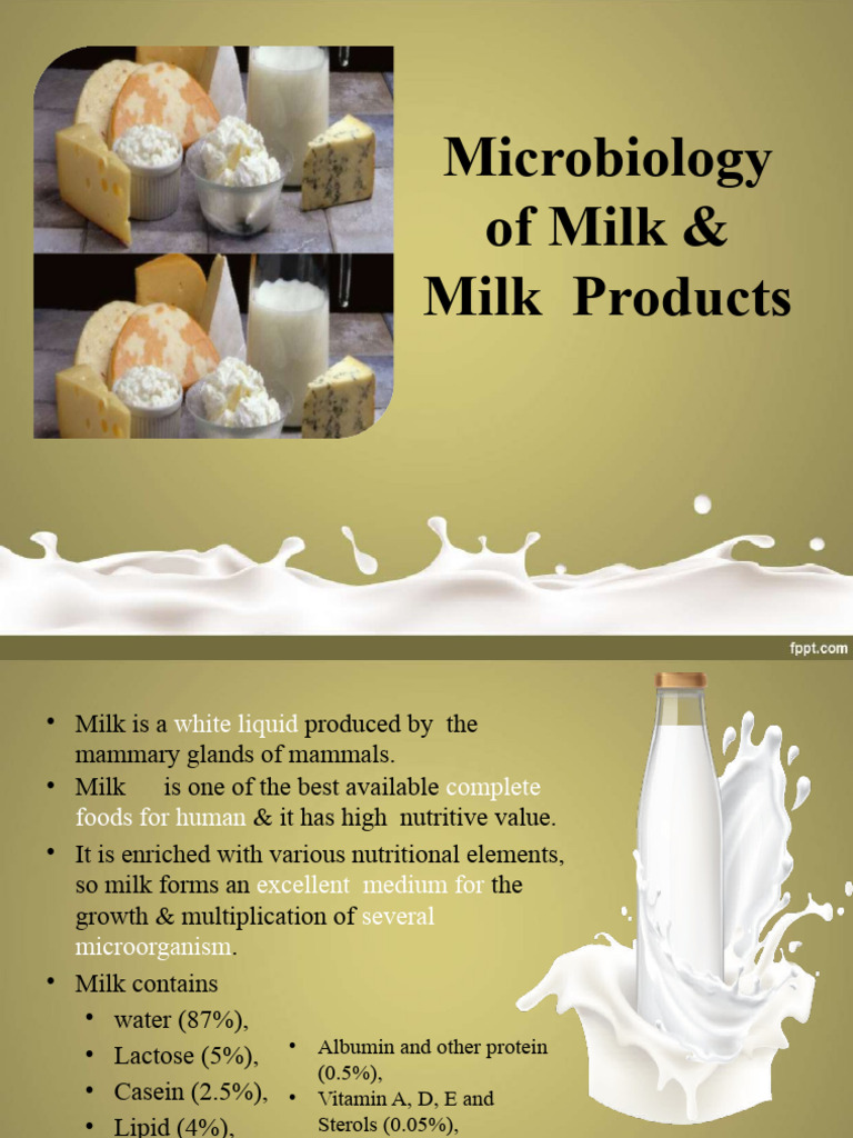11-Microbiology of Milk and Milk Product | PDF | Milk | Cheese