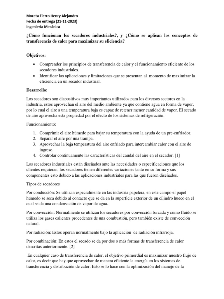 Consulta1 Moreta Henry Trans Calor Apli | PDF
