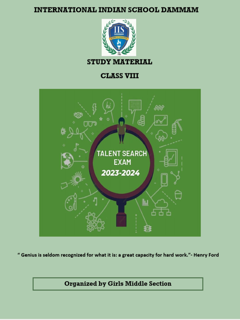 Class Viii TS Study Material 23 | PDF | Foreign Language Studies | Science & Mathematics