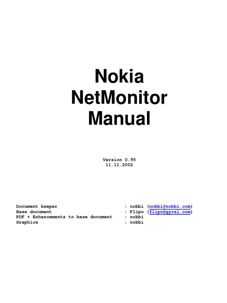 Nokia Net Monitor | PDF
