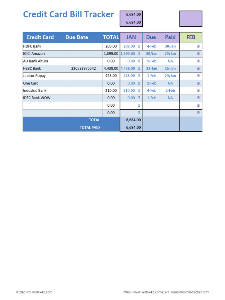 Credit Card Bill-tracker | PDF