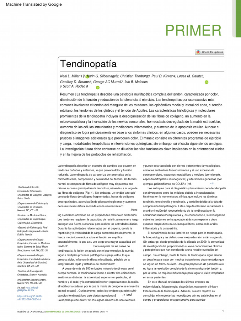 libro de tendi | PDF | La matriz extracelular | Tendón