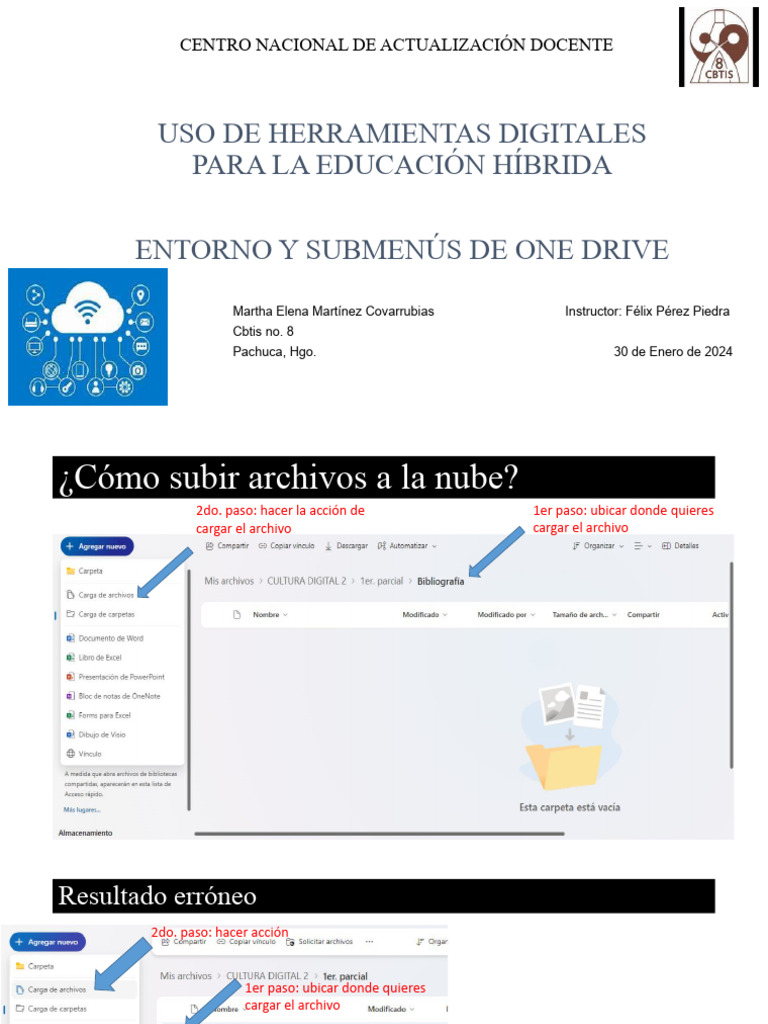 Entorno de Menús y Submenús de One Drive | PDF