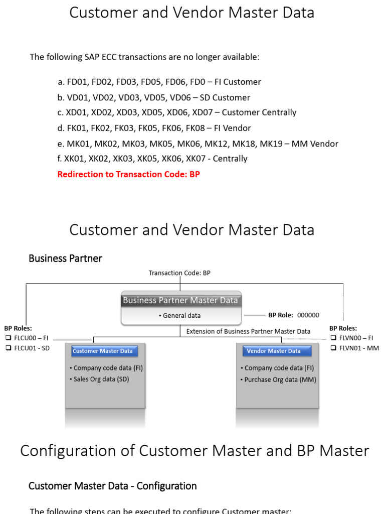 The Changes Made in SAP For Vendor & Customer Master | PDF | Computing | Information Technology