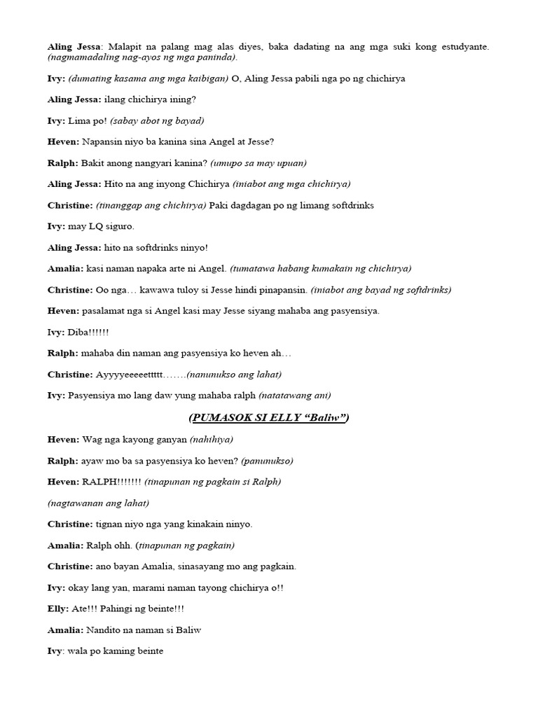 Final Script - Dula | PDF