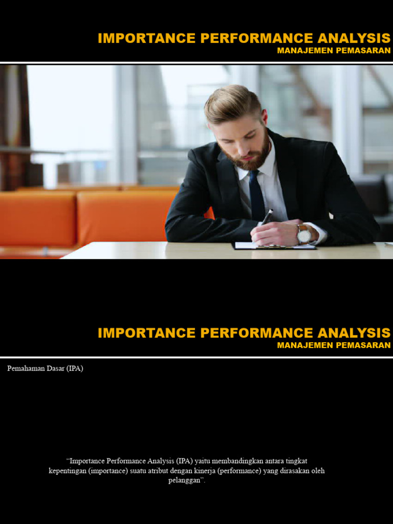 Memahami Importance Performance Analysis | PDF