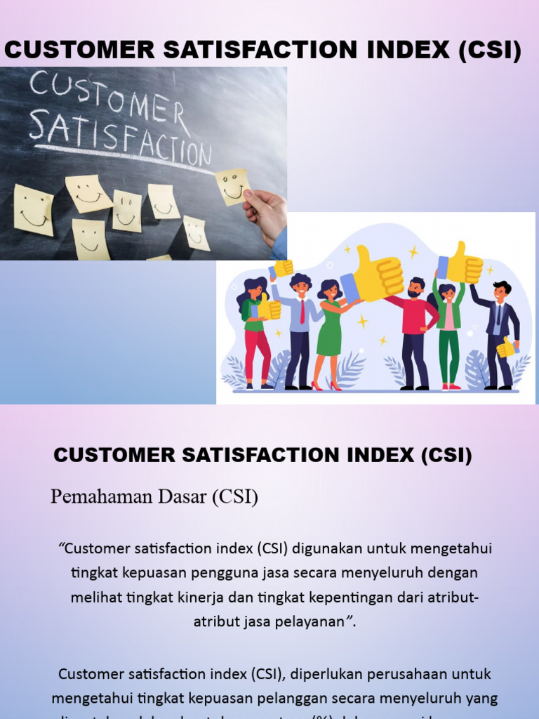 12.customer Satisfaction Index Csi | PDF
