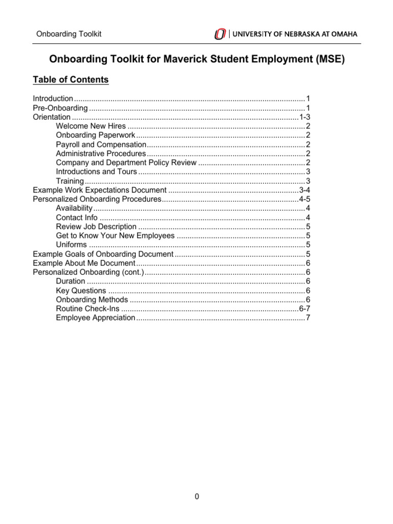 Onboarding Toolkit | PDF