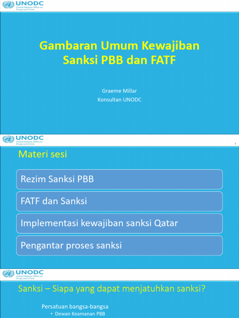 ID - 1 Overview of UN and FATF | PDF
