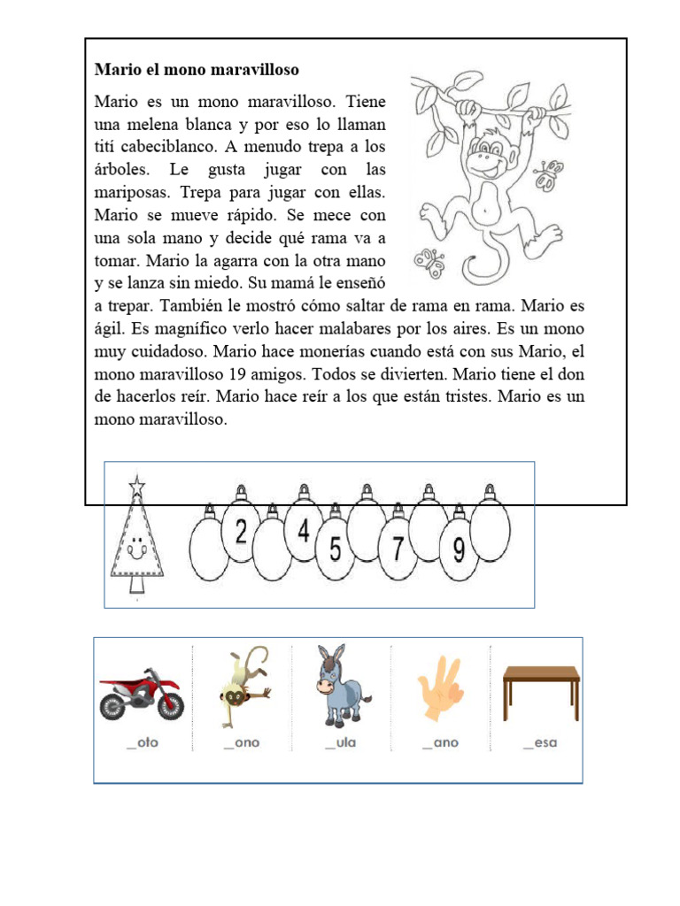 Mario, el mono maravilloso | PDF