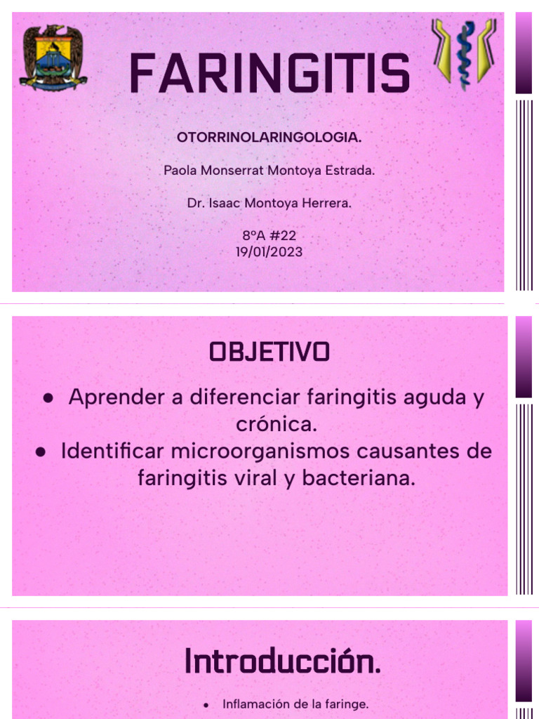 Presentación Faringitis | PDF