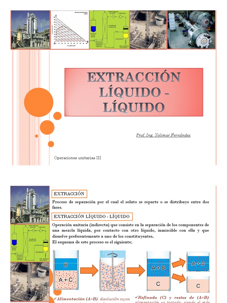 Extracción Líquido-Líquido: Proceso y Métodos | PDF | Solvente ...