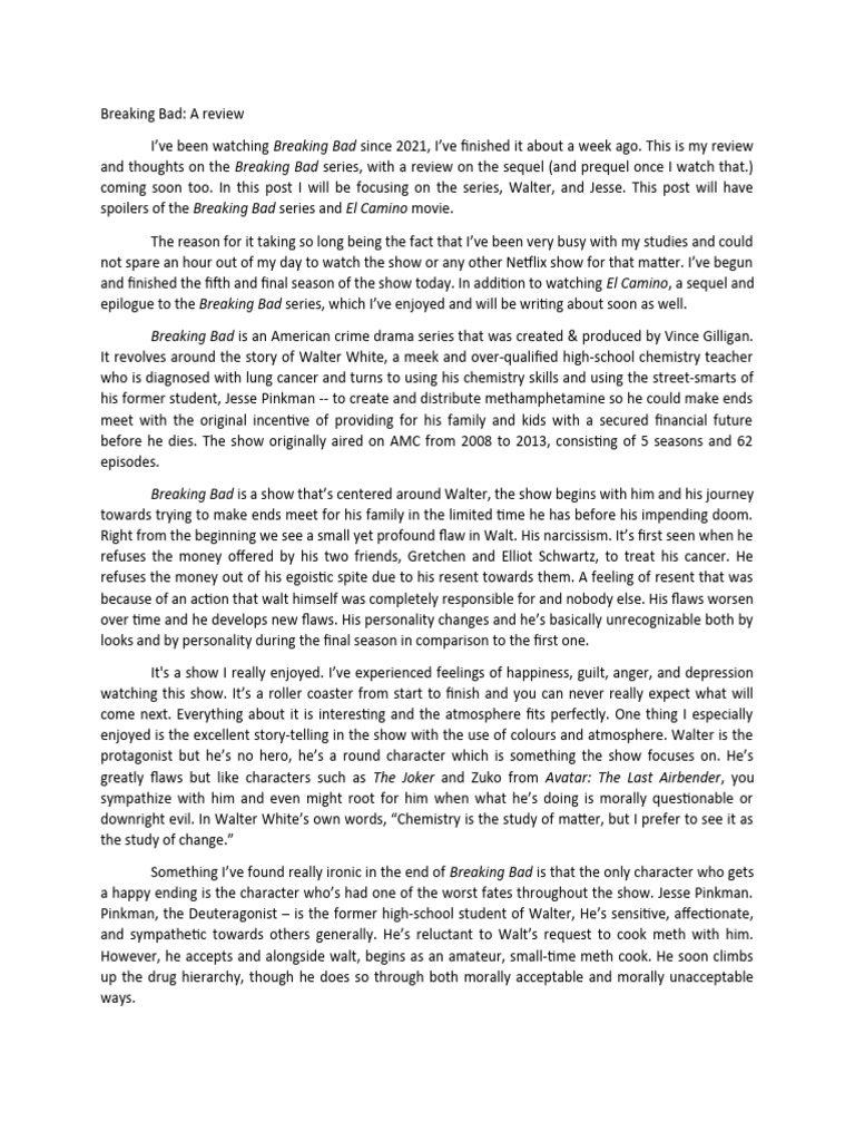 Breaking Bad Pdf