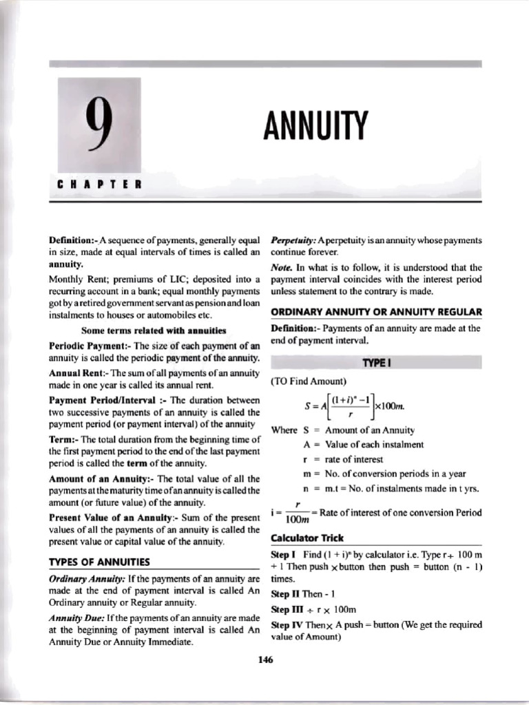 Annuity | PDF | Present Value | Bonds (Finance)