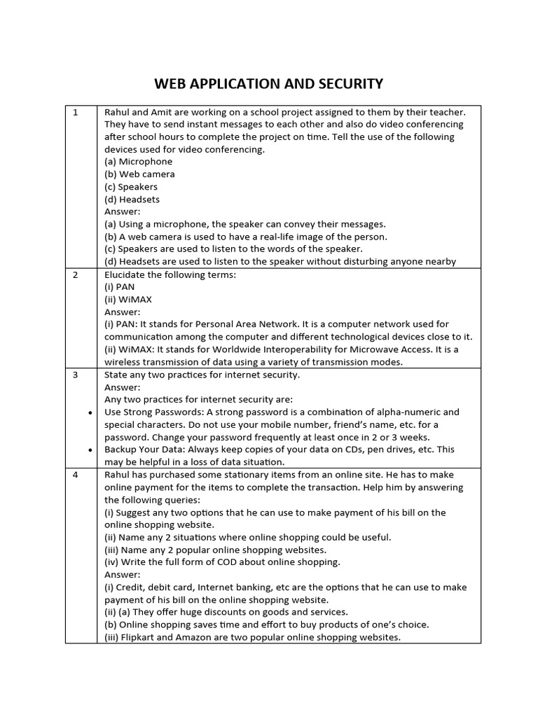Web Applications Notes | PDF