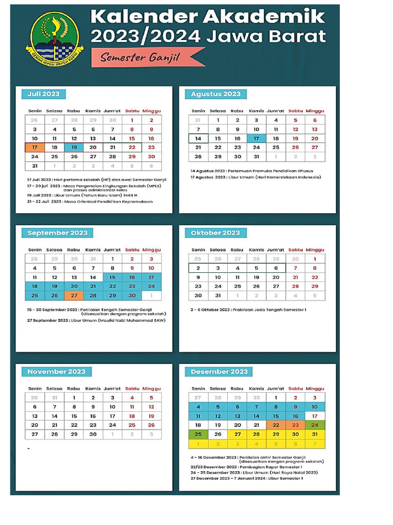 Kalender Pendidikan 2023-2024 | PDF