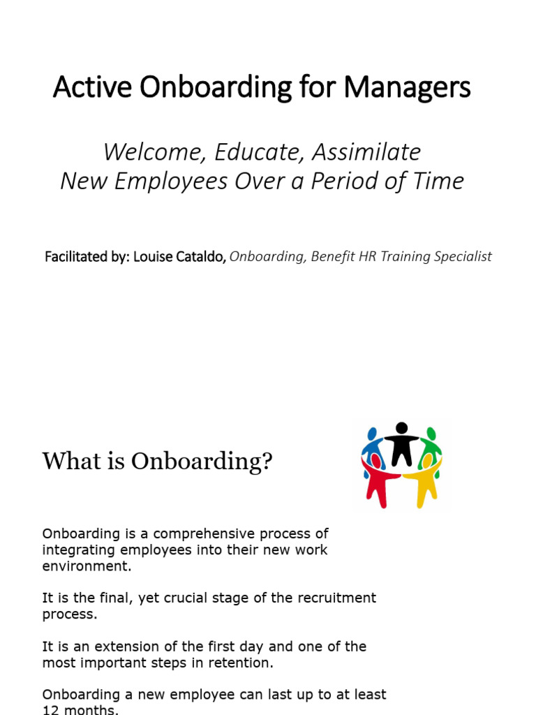 Managers Guide For Onboarding New Employees Pdf