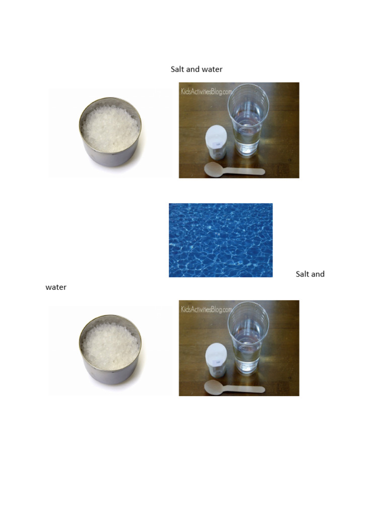 Salt and Water | PDF