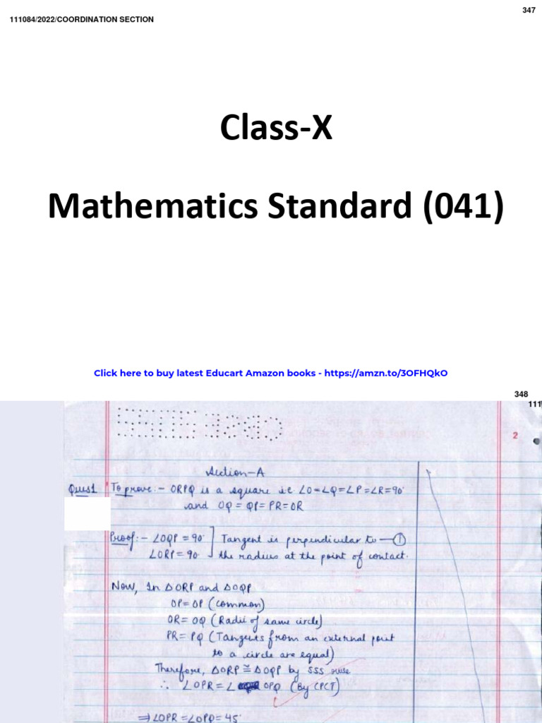Mathematics Stadard 041 | PDF