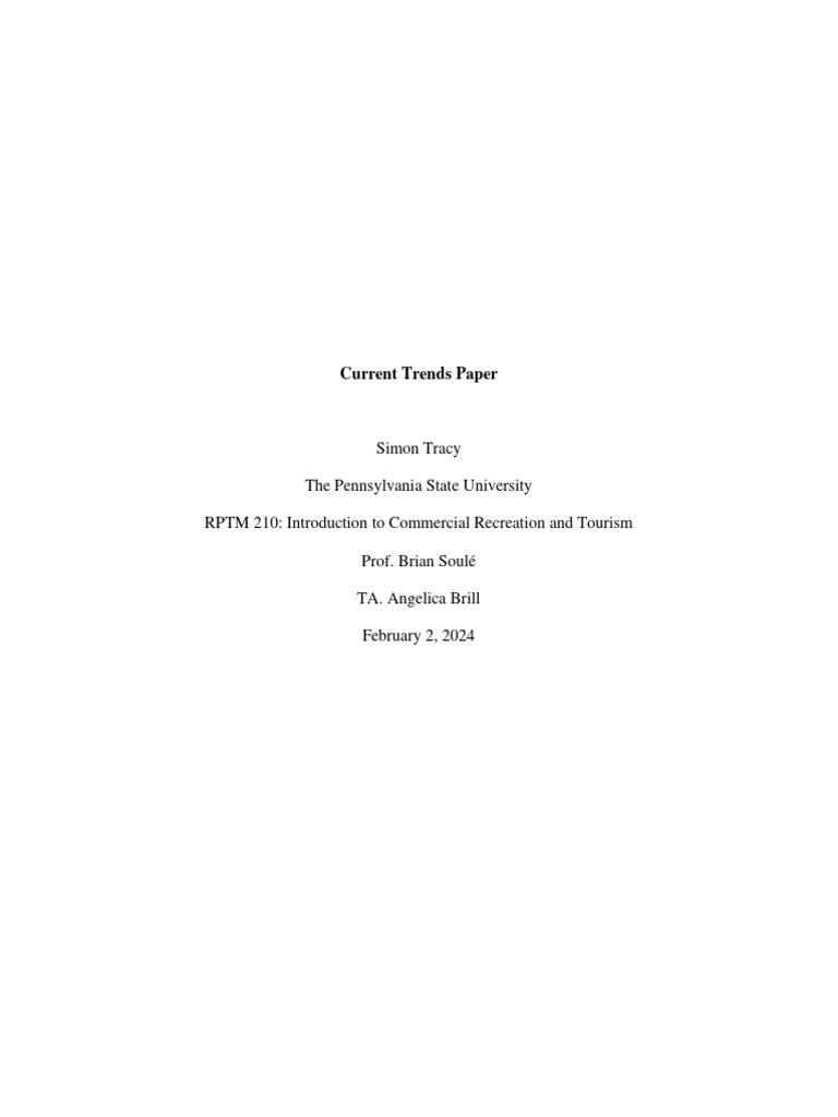 Micro Theme Parks: A New Trend in Tourism | PDF | Tourism | Amusement Park
