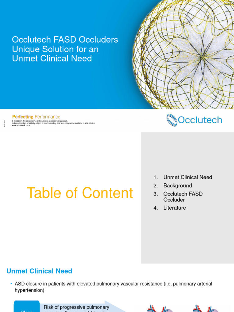 FASD Occluder Product Presentation | PDF