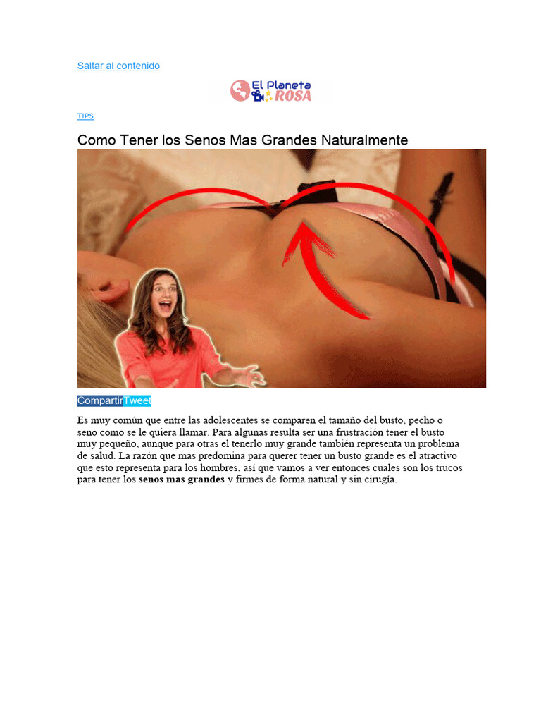 Trucos Naturales para Aumentar Senos | PDF