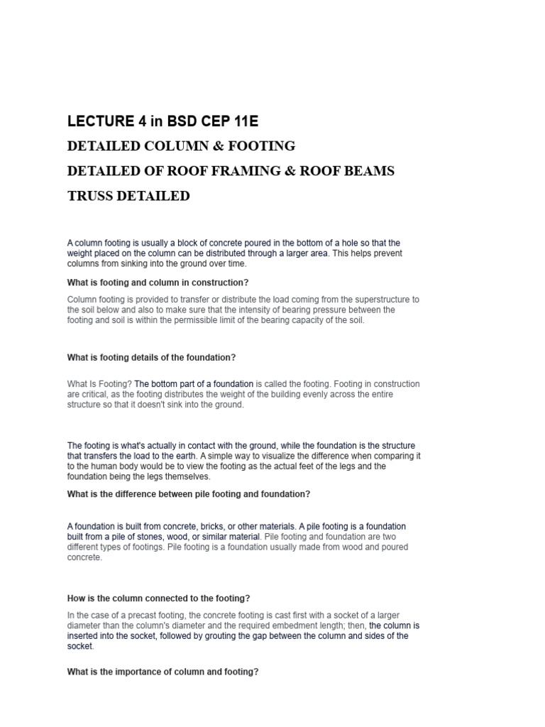 Lecture 4 BSD Cep11e 2 | PDF | Truss | Beam (Structure)