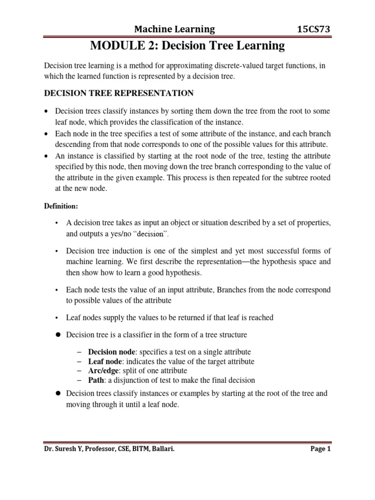 Module - 3 - DTL & Ann | PDF | Statistical Classification | Machine ...
