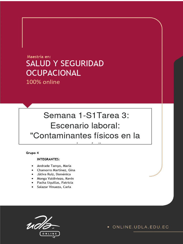 Grupo 4, Semana 1, Tarea 3 | PDF