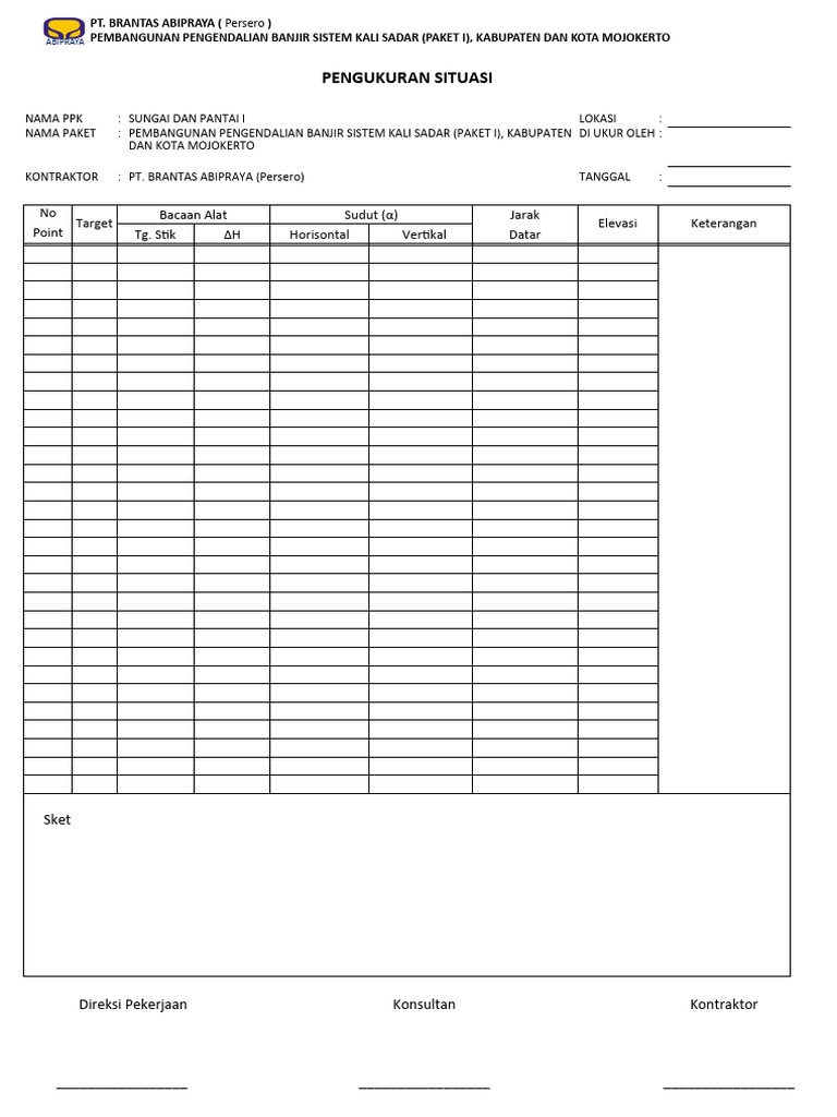 0.form Data Ukur | PDF