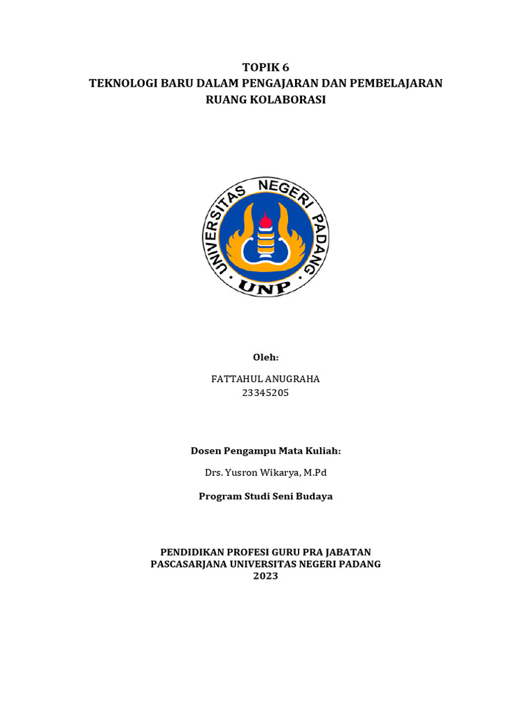 Topik 6 Ruang Kolaborasi - Teknologi Baru Dalam Pengajaran Dan ...