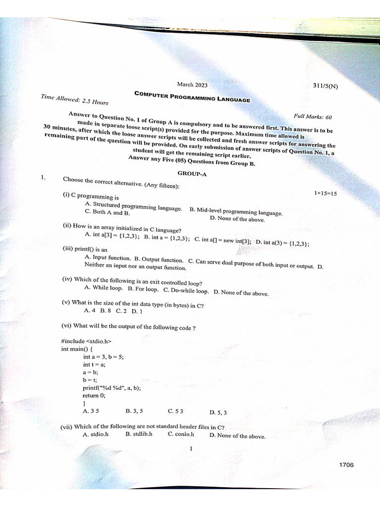 Cprog 311 5 (N) | PDF