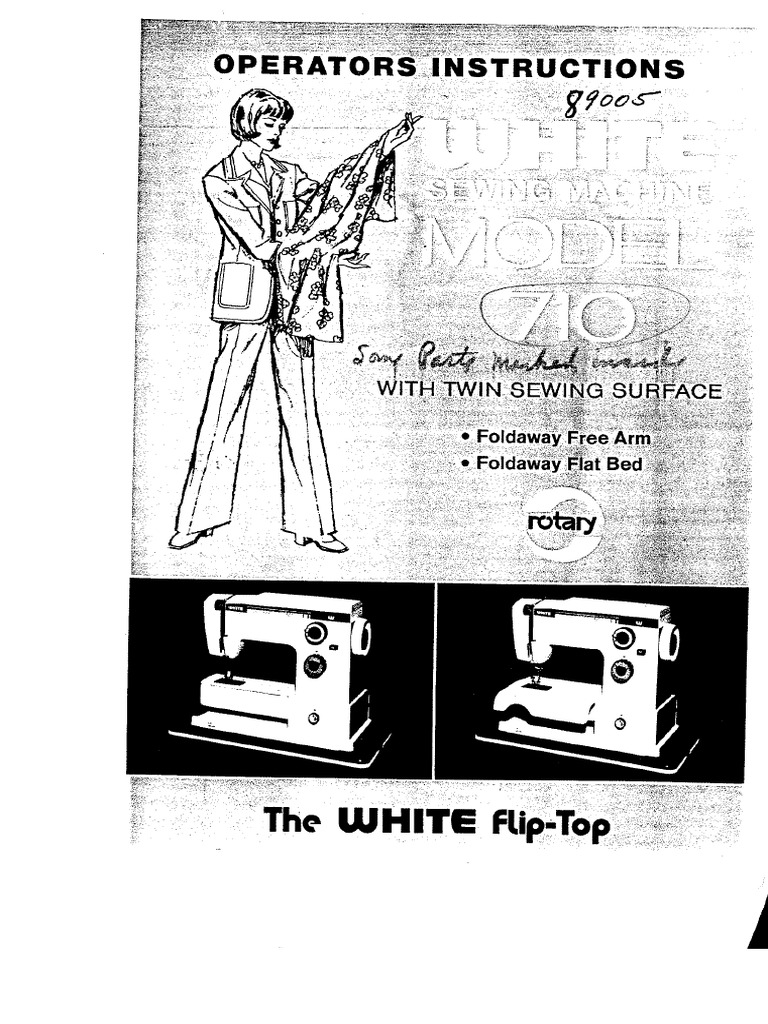 White 710 Sewing Machine Instruction Manual | PDF