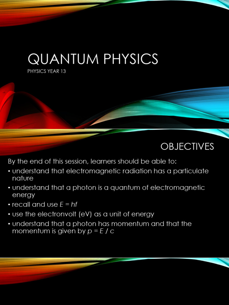 Quantum Physics | PDF | Photoelectric Effect | Electronvolt