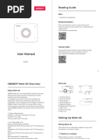 OBSBOT Tiny 2 User Manual - EN | PDF | Usb | Camera