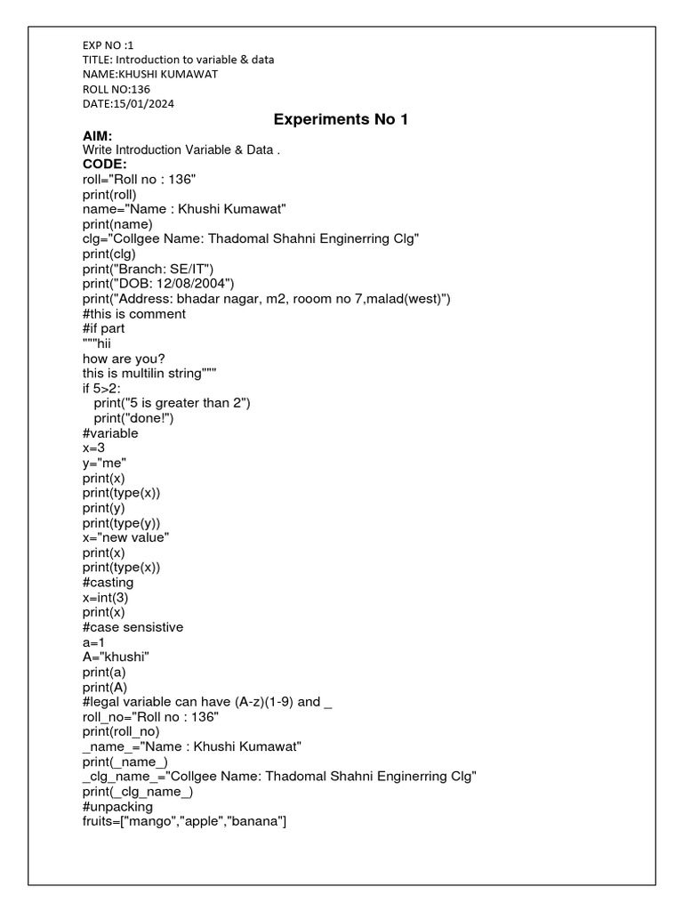 Py 1 | PDF | Computer Engineering | Computer Science Py 1 | PDF | Computer Engineering | Computer Science