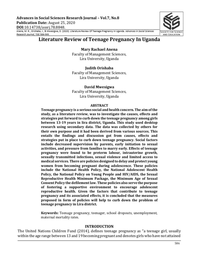 Teenage Preg | PDF