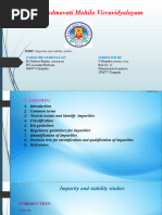Impurity Guidance Table FDA | PDF | Chemical Substances | Food And Drug ...