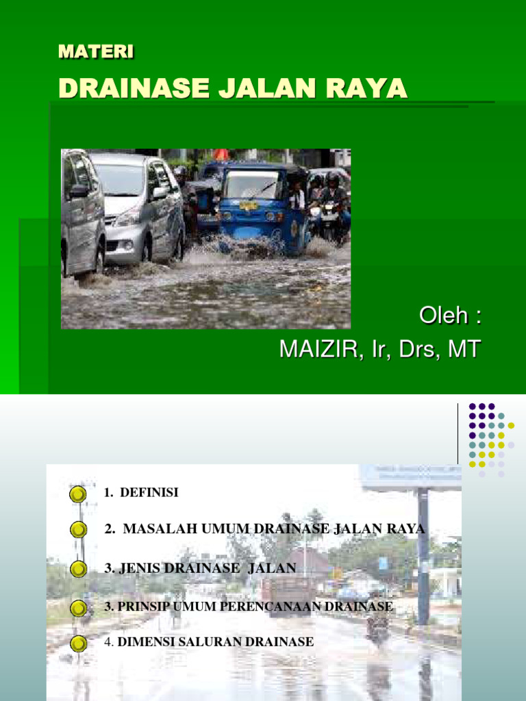 Drainase Jalan Raya | PDF | Teknologi & Rekayasa