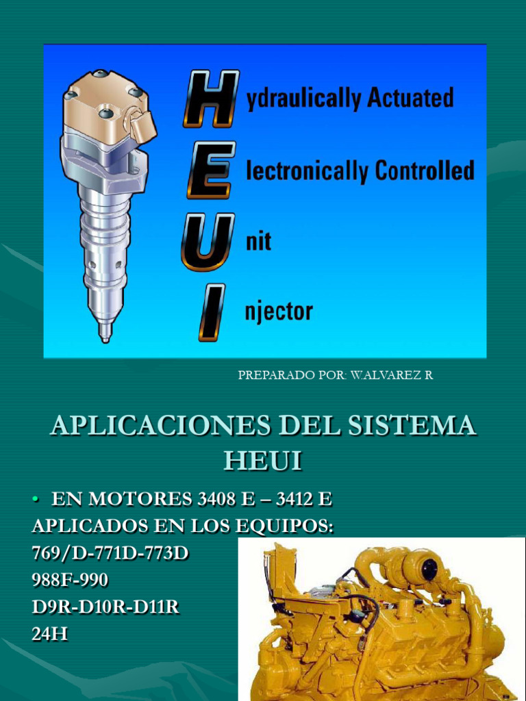 Presentación HEUI | PDF | Inyección de combustible | Ingeniería mecánica