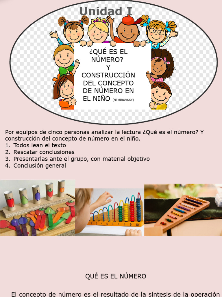Unidad I: ¿Qué Es El Número? Y Construcción Del Concepto de Número en El Niño | Descargar gratis ...
