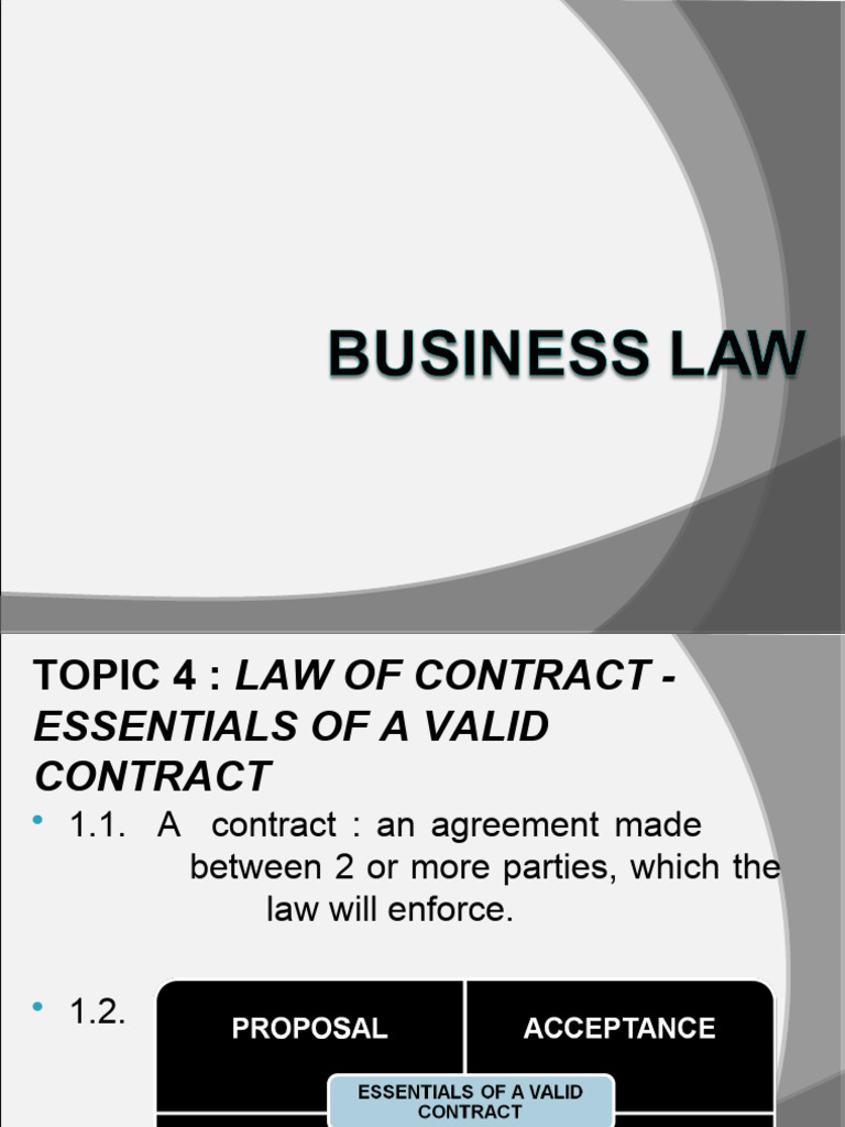 Chapter 2 Law Of Contract Pdf