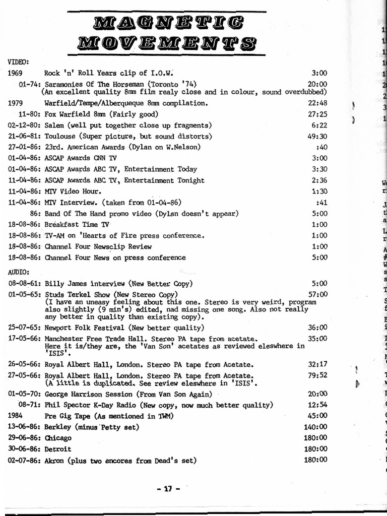 Magnetic Movements 1986-91 (Unedited) | PDF