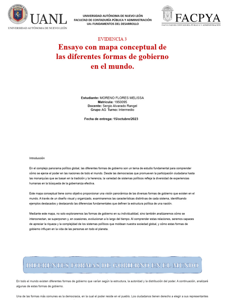 Intd MMF Ev3 | PDF | Gobierno | Democracia