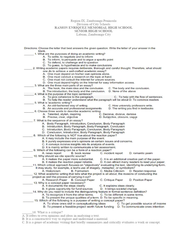 Eapp SUMMATIVE 1 | PDF | Essays | Argument