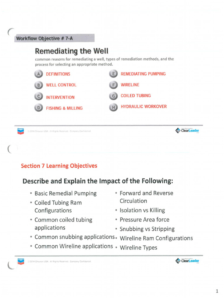 CVX Well Intervention Pt.1 | PDF