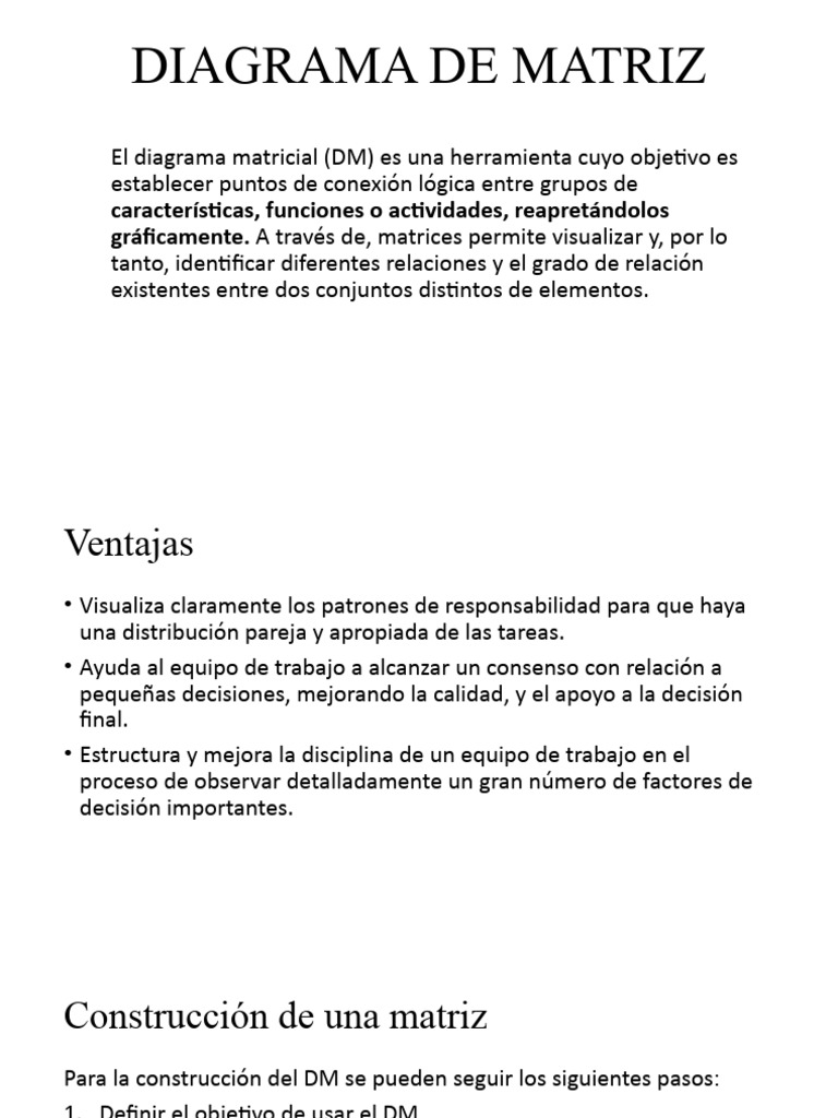 Diagrama de Matriz | PDF