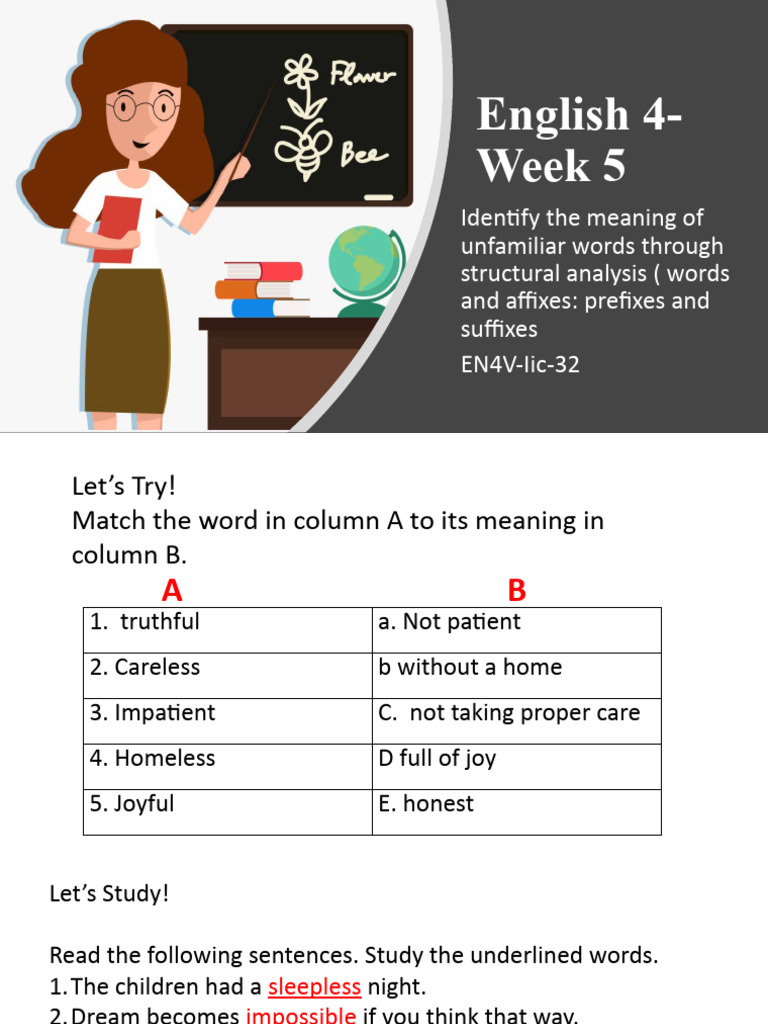 Analyzing Words Roots And Affixes Pdf