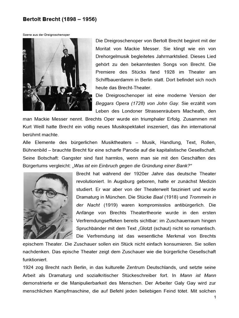 Bertolt Brecht | PDF